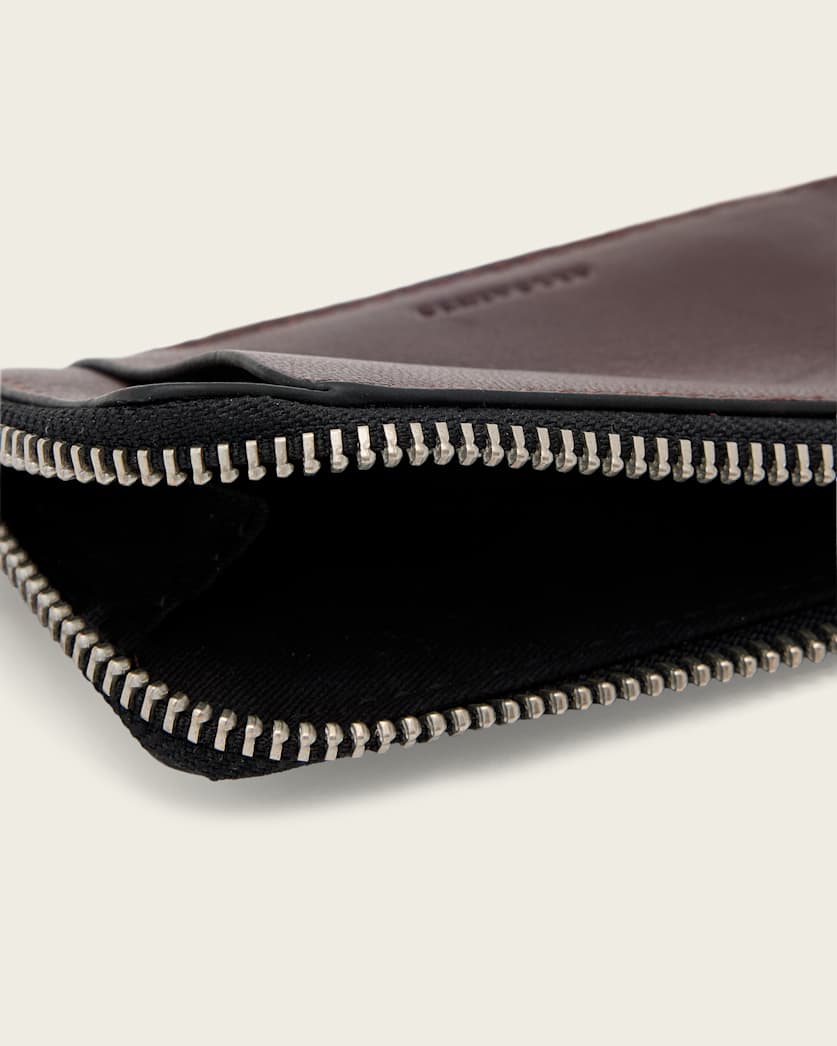 Remy Leather Wallet BURGUNDY RED | ALLSAINTS